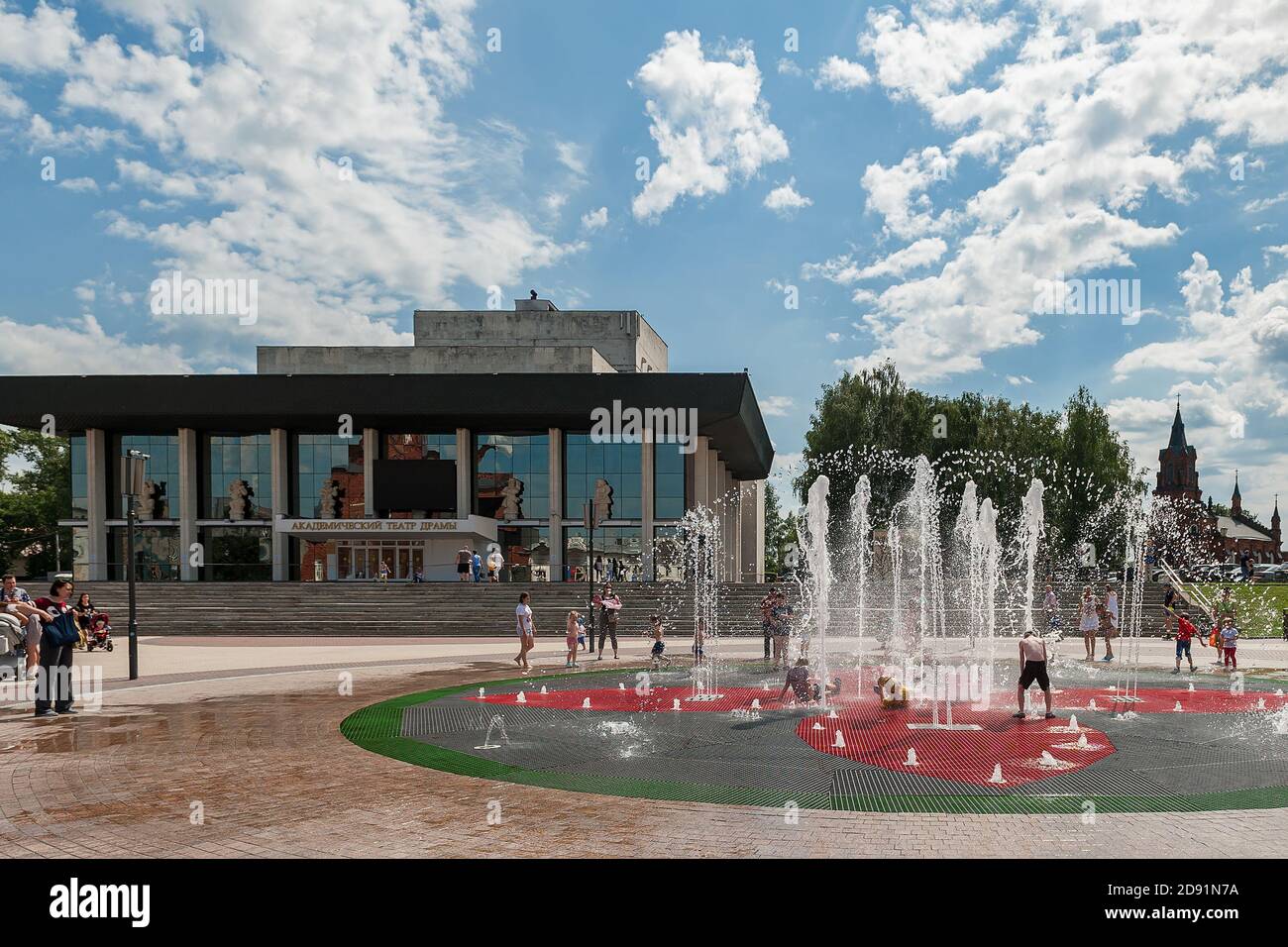 Vladimir, Russia, July 28, 2020, Russian stage: academic drama theater ...