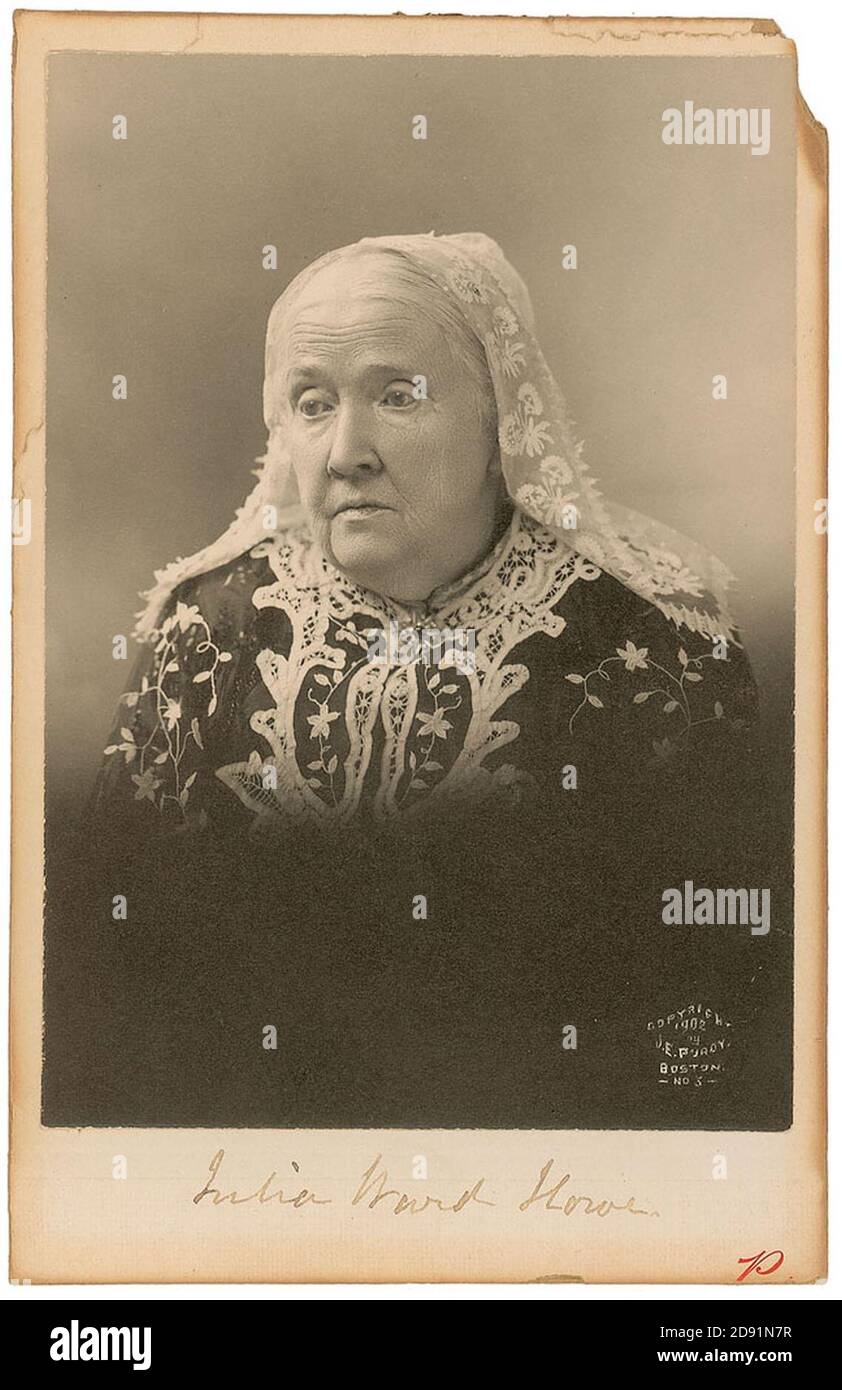 Julia Ward Howe by Purdy, 1902 Stock Photo - Alamy