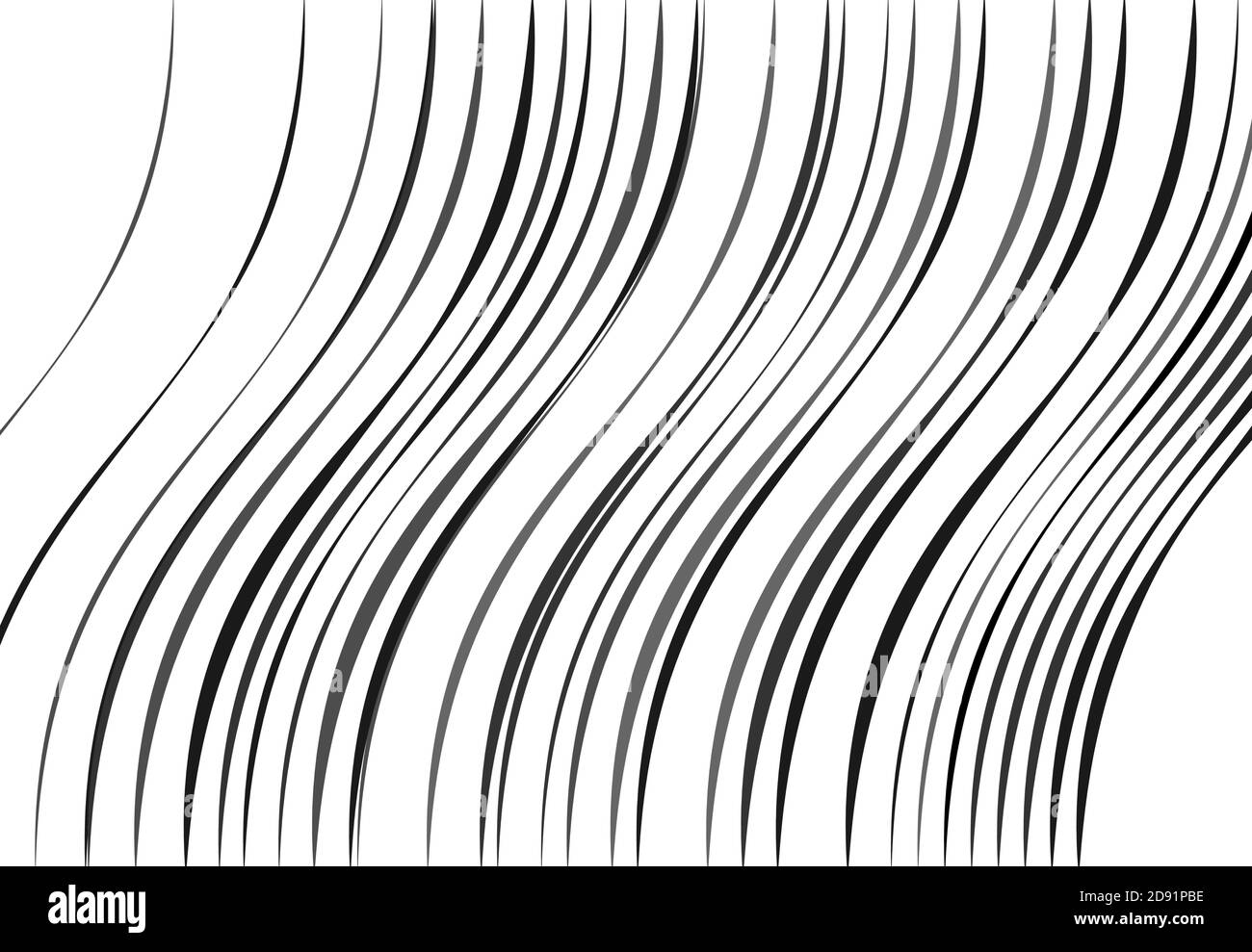 Abstract wavy, waving, billowy and undulating lines, stripes. Squiggly ...