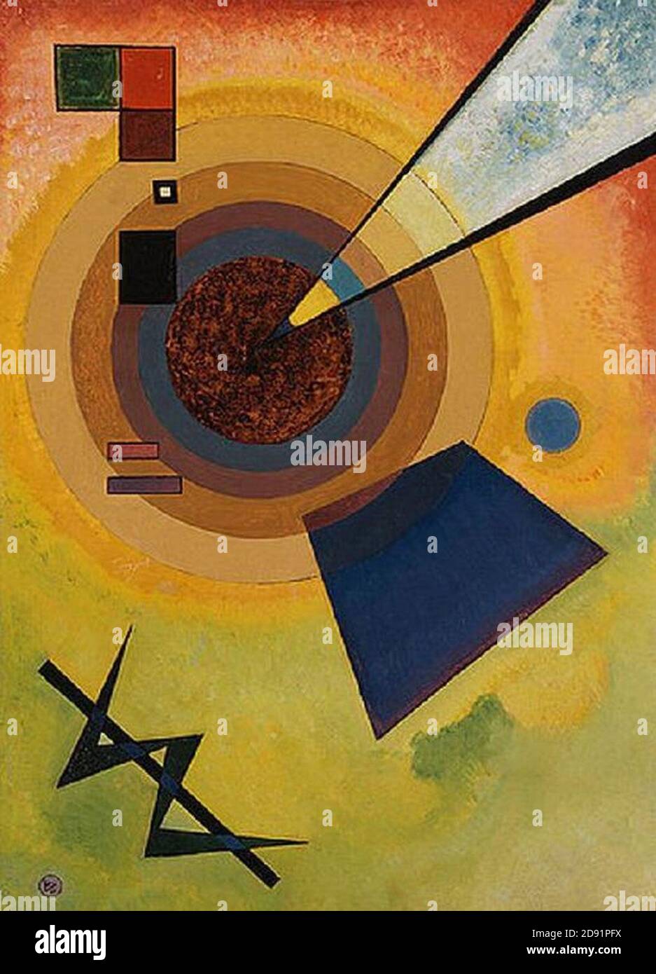 Kandinsky - Green and Red, 1925 Stock Photo - Alamy