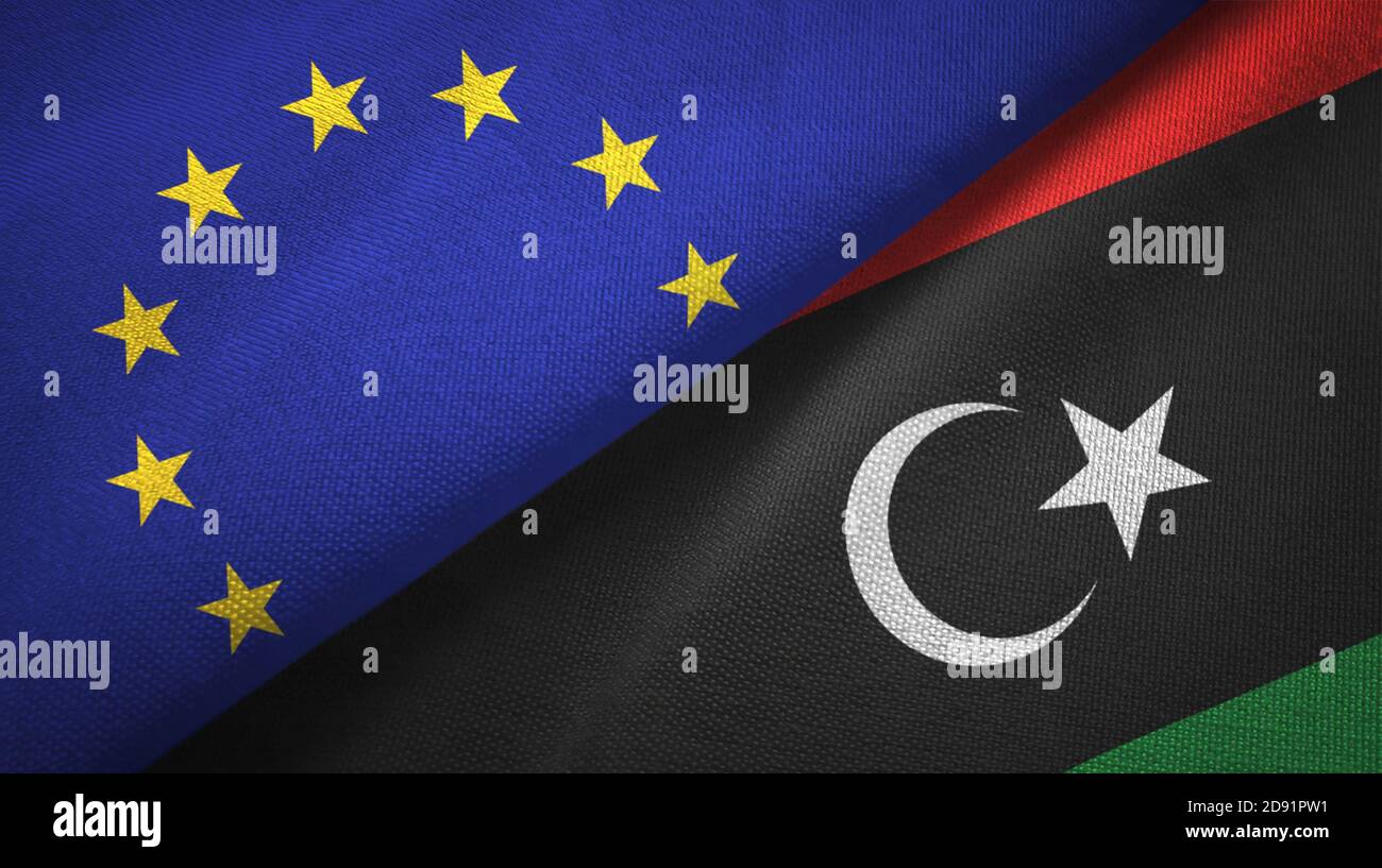 Flags europe union libya hi-res stock photography and images - Alamy