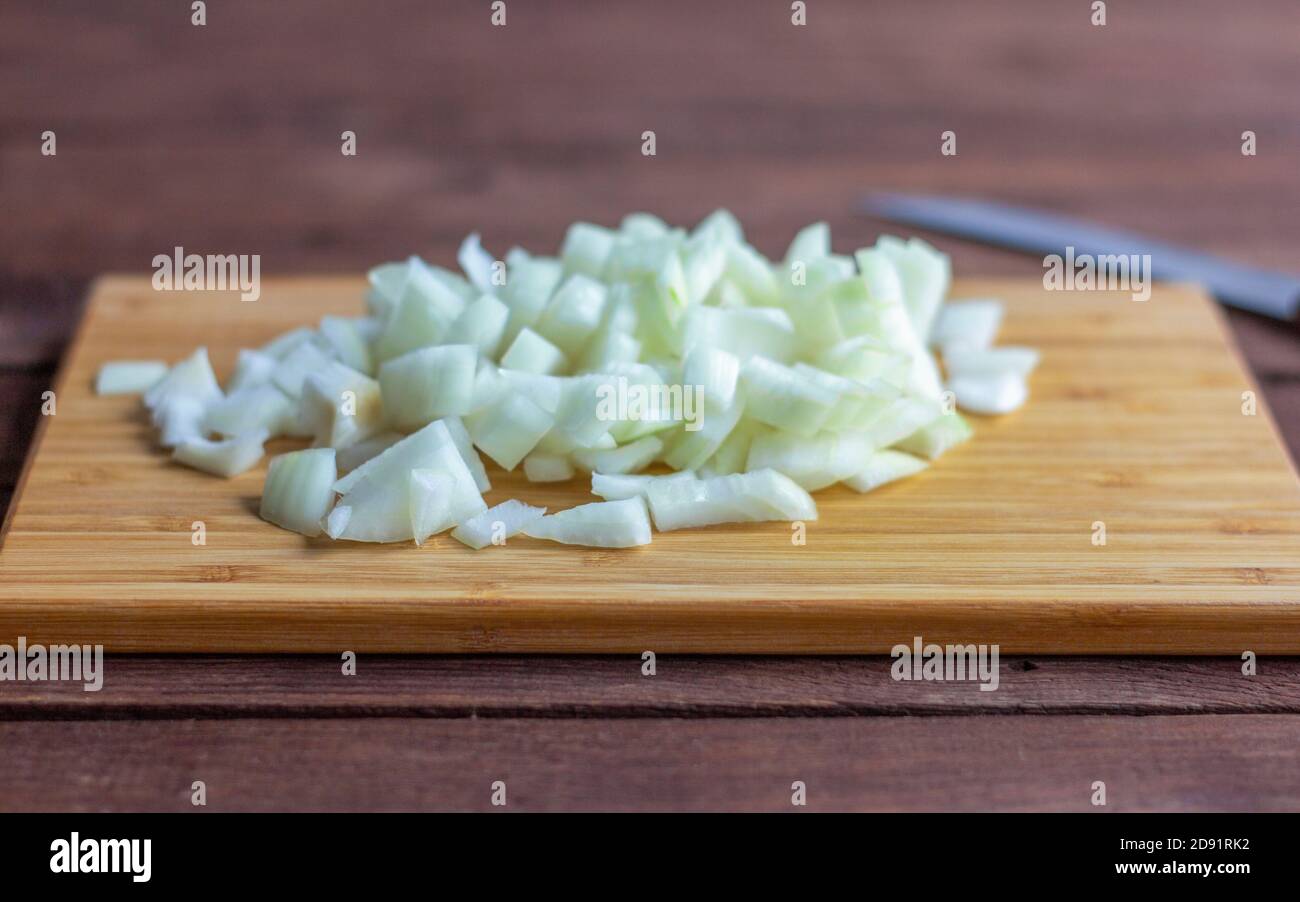 Diced onions hi-res stock photography and images - Alamy