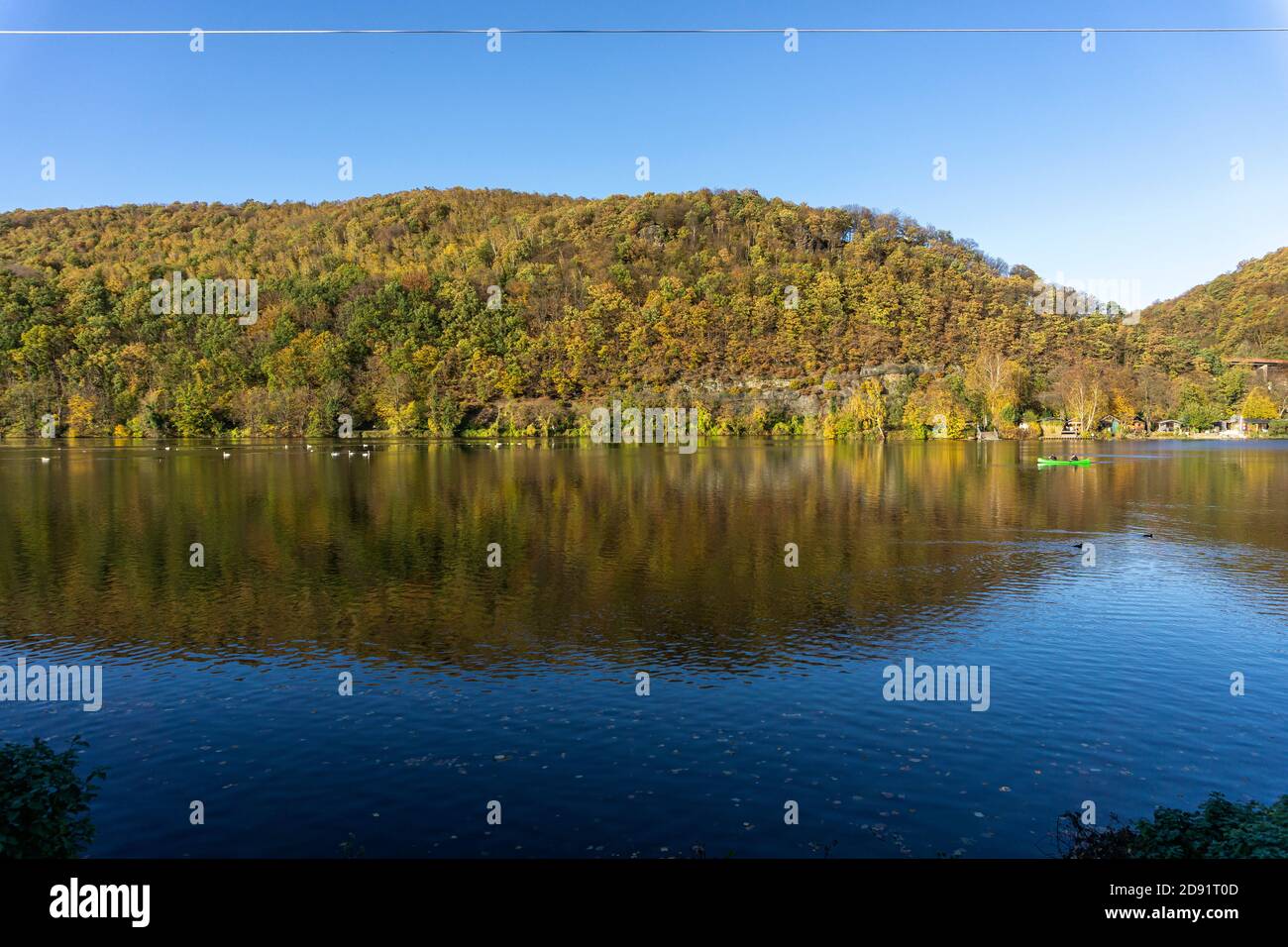 Herbst am Hengsteysee zwischen den Städten Hagen, Dortmund und Herdecke ...