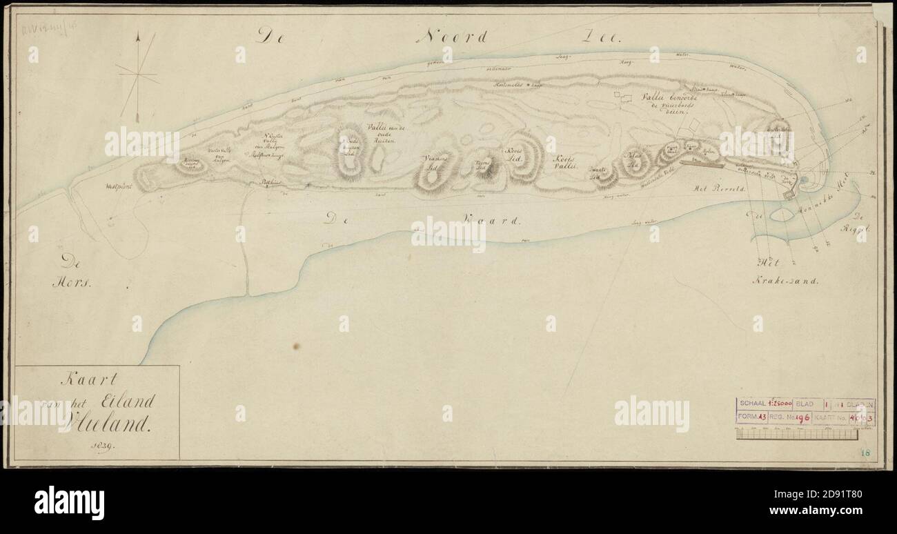 Kaart van vlieland hi-res stock photography and images - Alamy