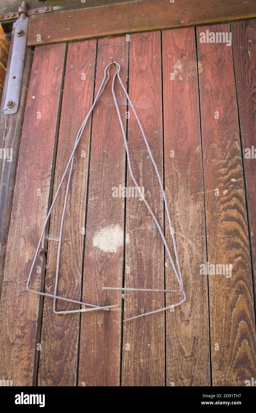 homemade wire stretcher for shaping and drying rabbit pelts, rabbit ...