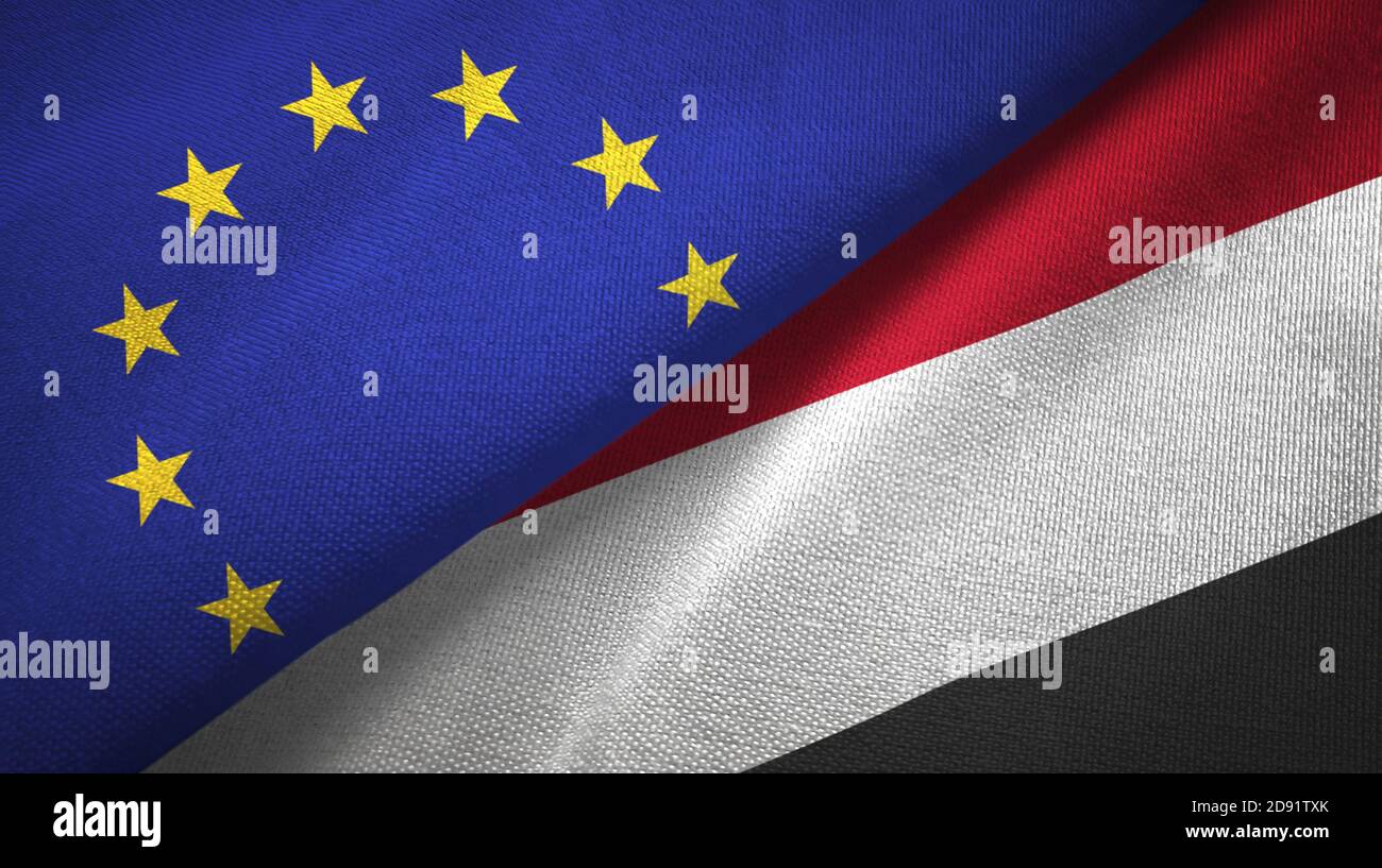 Yemen european union flag hi-res stock photography and images - Alamy