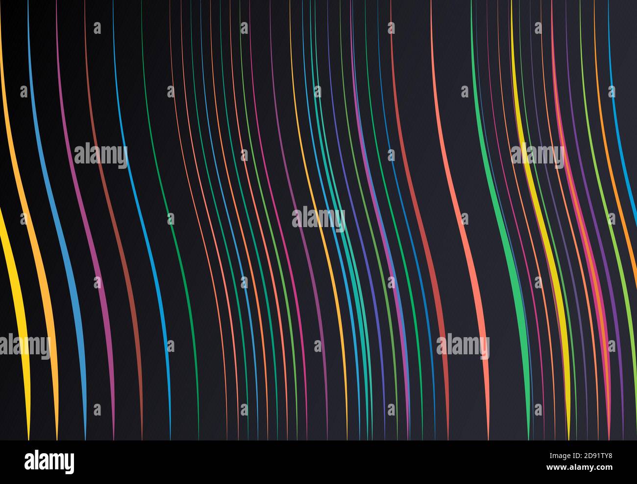 Vivid, vibrant abstract wavy, waving, billowy and undulating lines ...