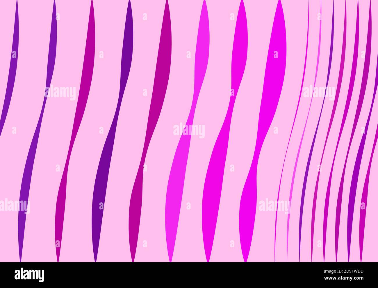 Abstract wavy, waving, billowy and undulating lines, stripes. Squiggly ...