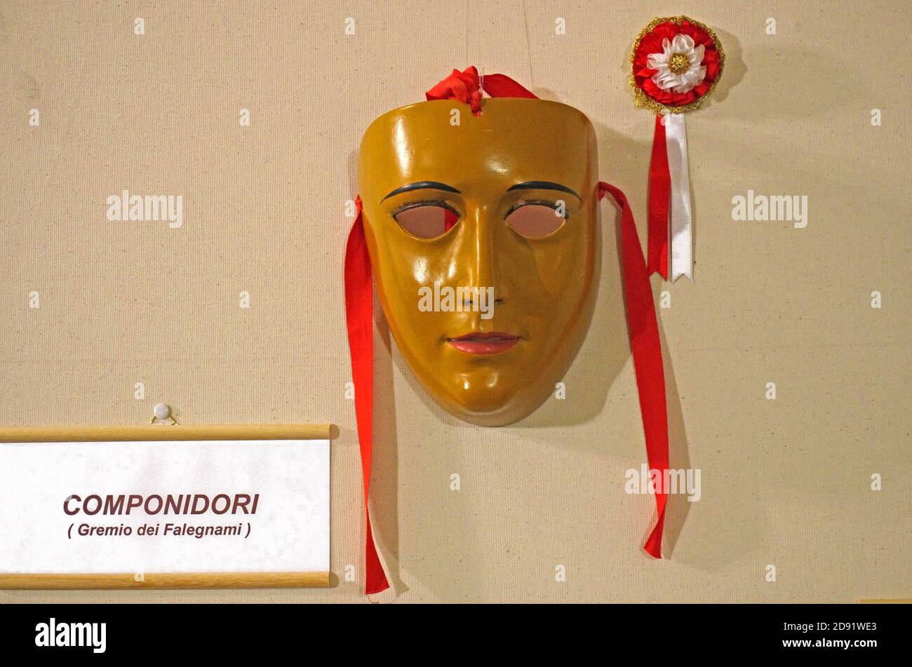 Sardinian traditional mask of Sartiglia, Carnival festival of Oristano ...