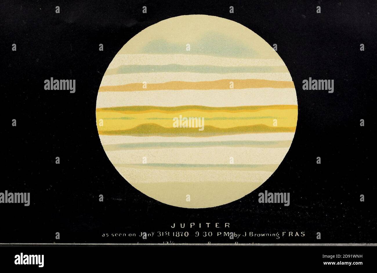 Jupiter as seen on Jan 31st by J Browning Stock Photo - Alamy