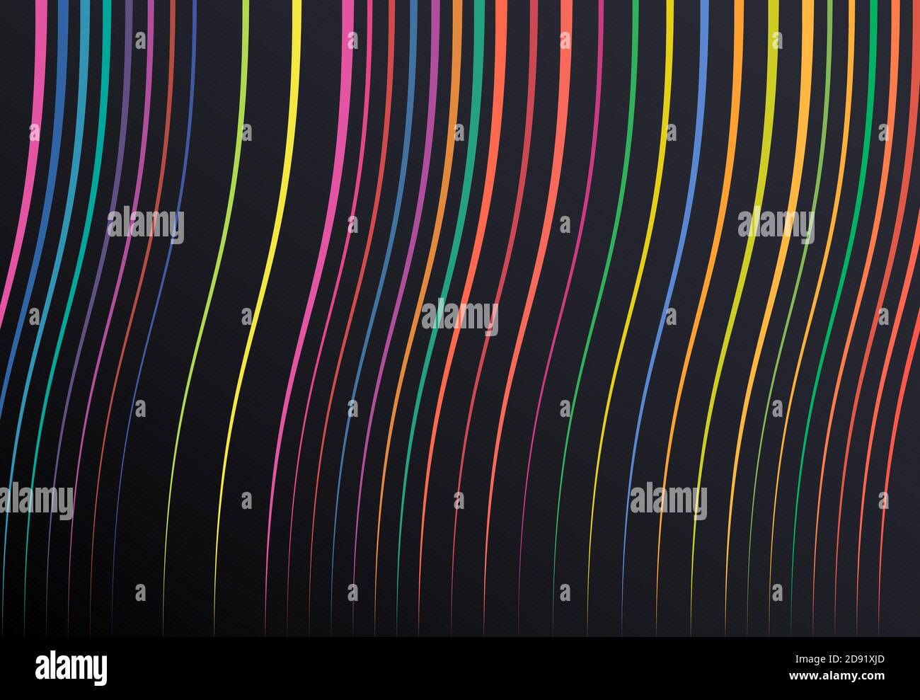 Vivid, vibrant abstract wavy, waving, billowy and undulating lines ...