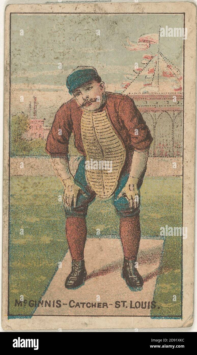 Jumbo McGinnis, St. Louis Browns, baseball card portrait Stock Photo ...