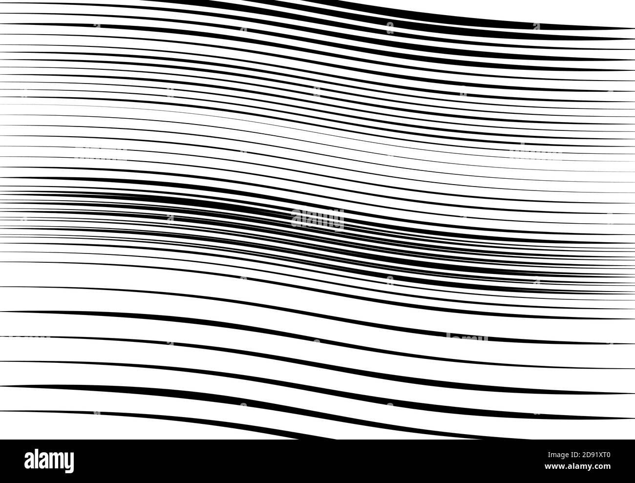 Abstract wavy, waving, billowy and undulating lines, stripes. Squiggly ...