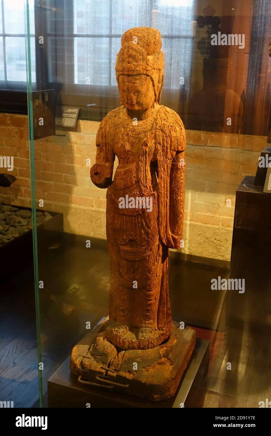 Kannon Bosatsu, Japan, Heian period, 900s AD, wood Stock Photo - Alamy