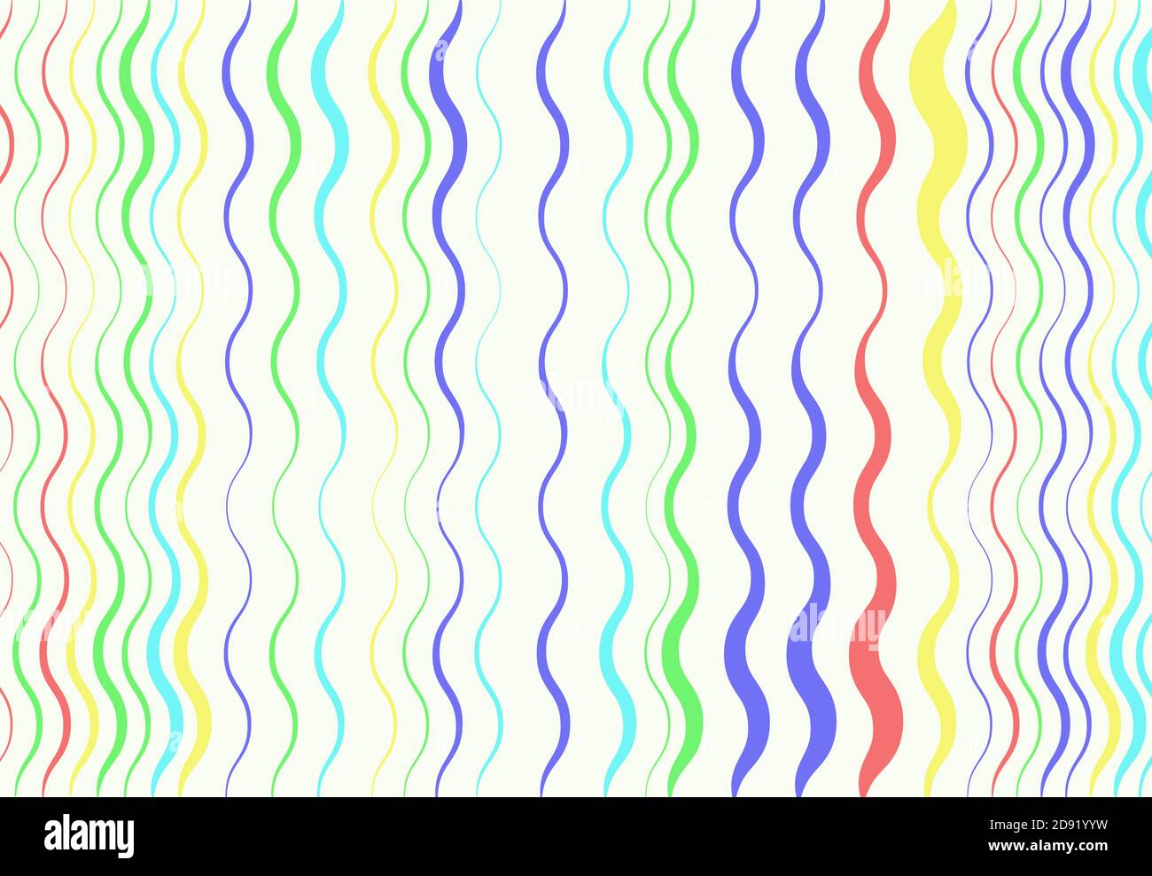 Abstract wavy, waving, billowy and undulating lines, stripes. Squiggly ...