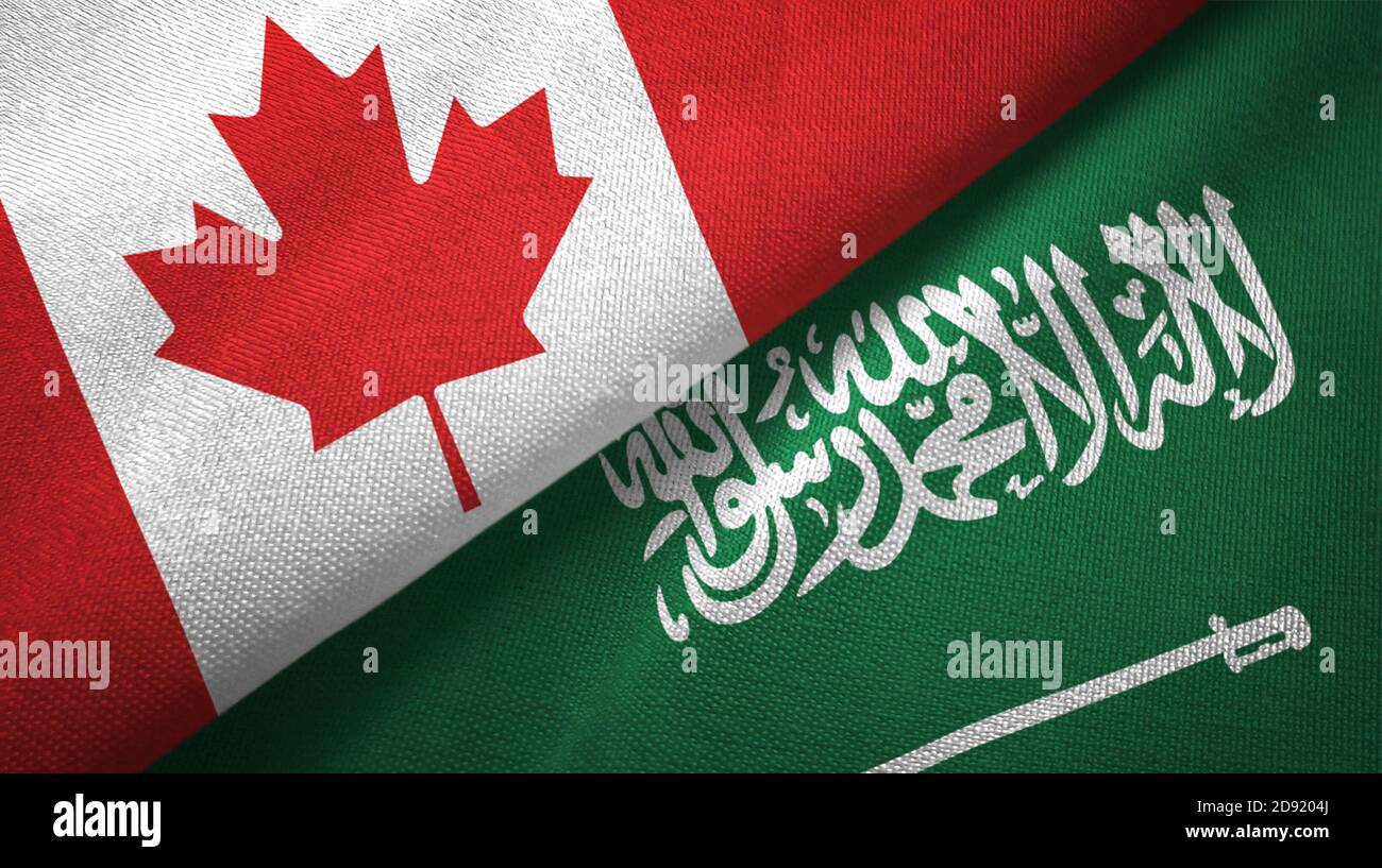 Saudi arabia canada flag hi-res stock photography and images - Alamy