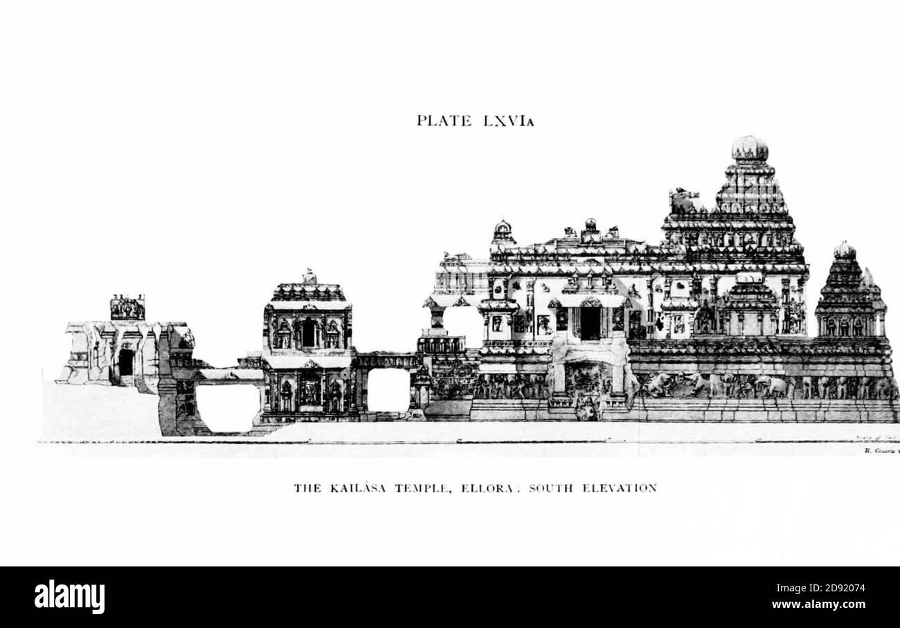 Kailash Temple Ellora Plan