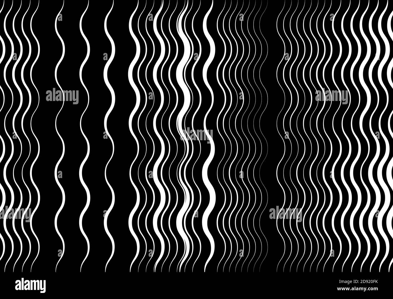 Abstract wavy, waving, billowy and undulating lines, stripes. Squiggly ...