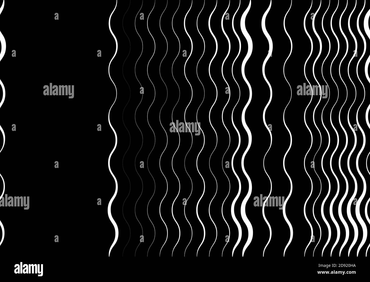 Abstract wavy, waving, billowy and undulating lines, stripes. Squiggly ...