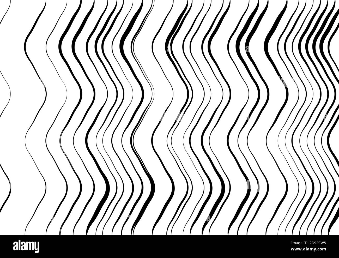 Abstract wavy, waving, billowy and undulating lines, stripes. Squiggly ...