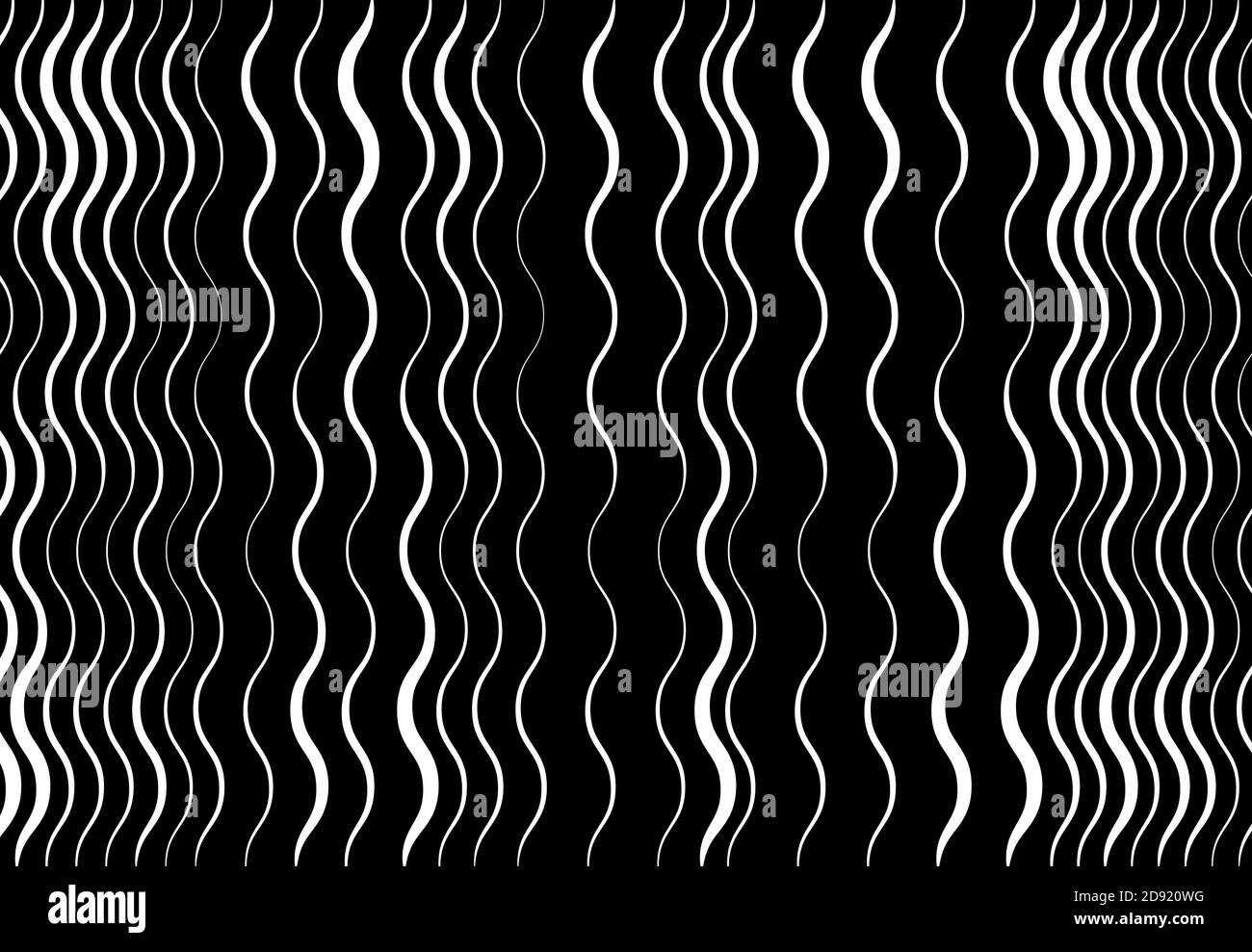 Abstract wavy, waving, billowy and undulating lines, stripes. Squiggly ...
