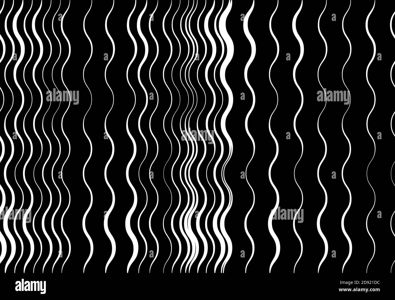 Abstract wavy, waving, billowy and undulating lines, stripes. Squiggly ...
