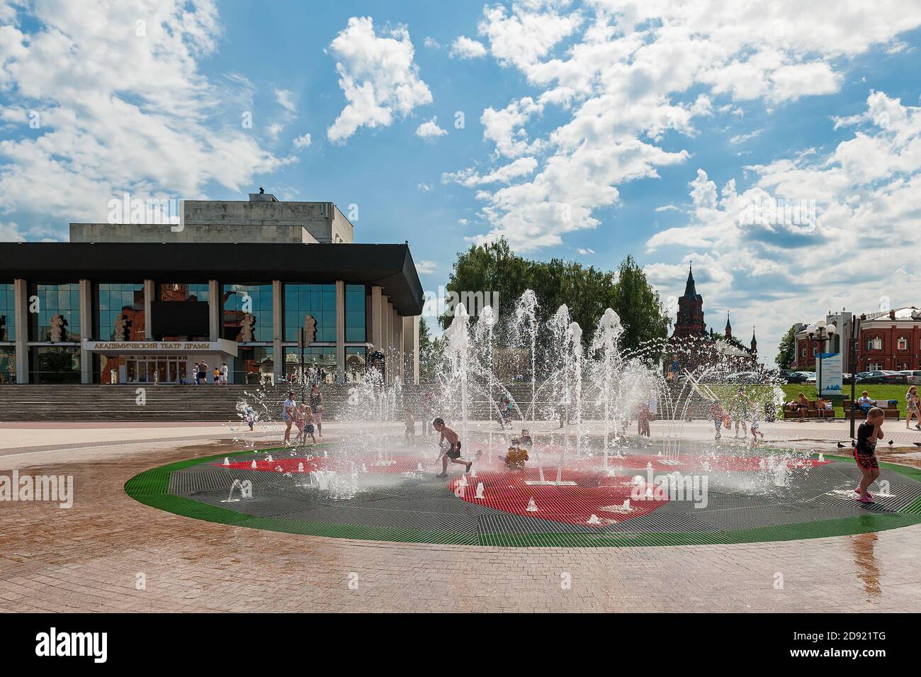 Vladimir, Russia, July 28, 2020, Russian stage: academic drama theater ...