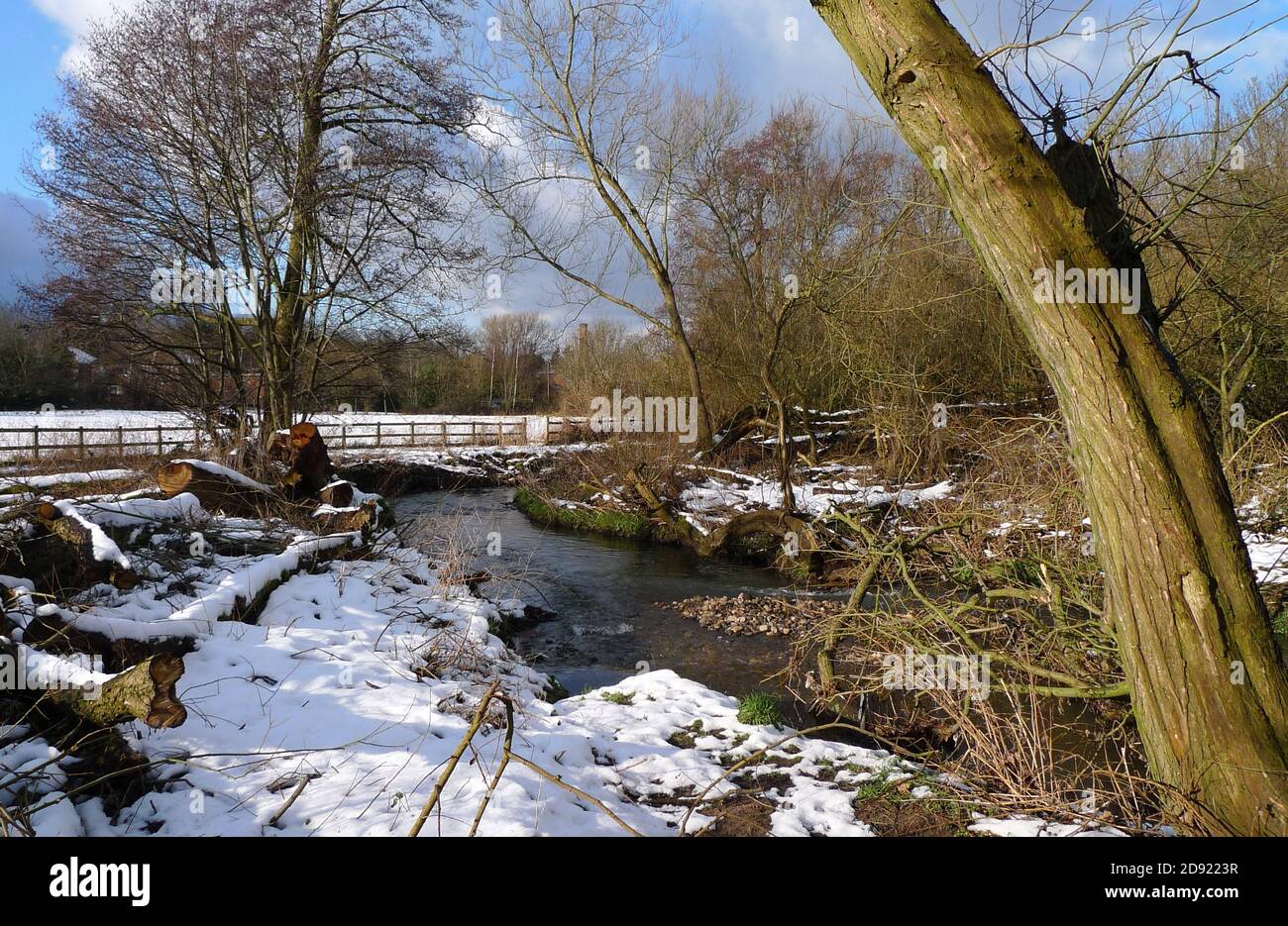 Winter Snow and River - Tolkien Country Stock Photo - Alamy