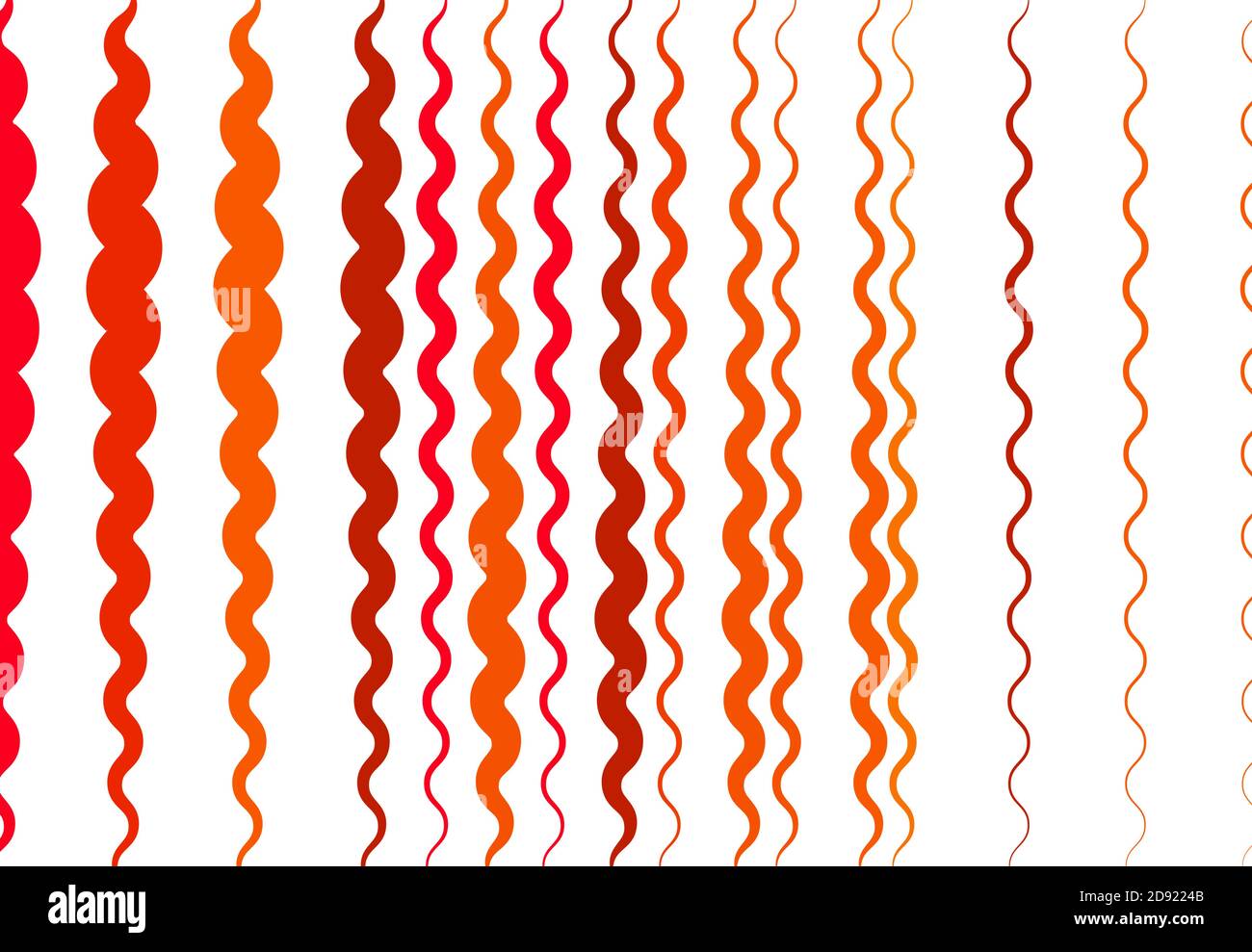 Abstract wavy, waving, billowy and undulating lines, stripes. Squiggly ...