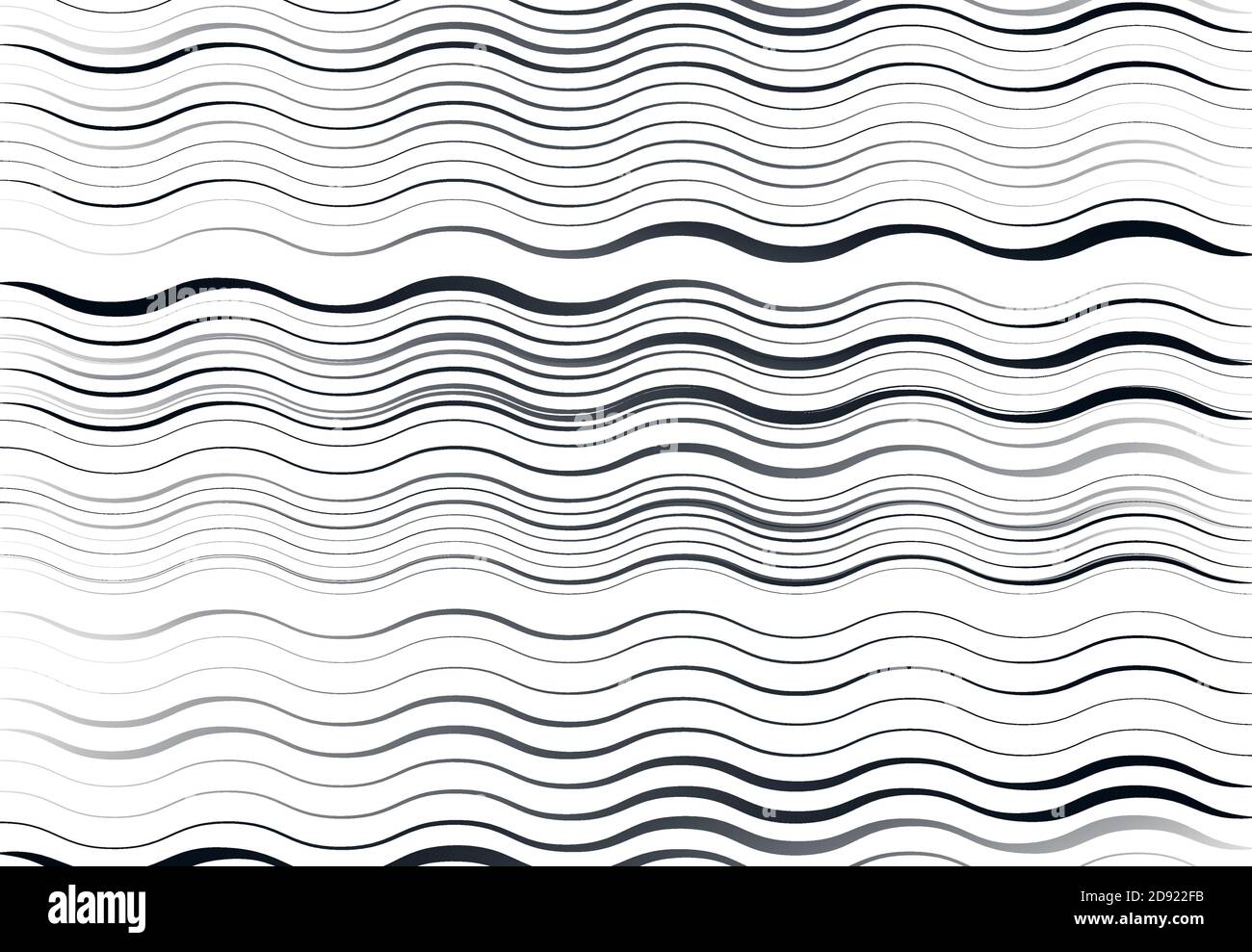 Abstract wavy, waving, billowy and undulating lines, stripes. Squiggly ...