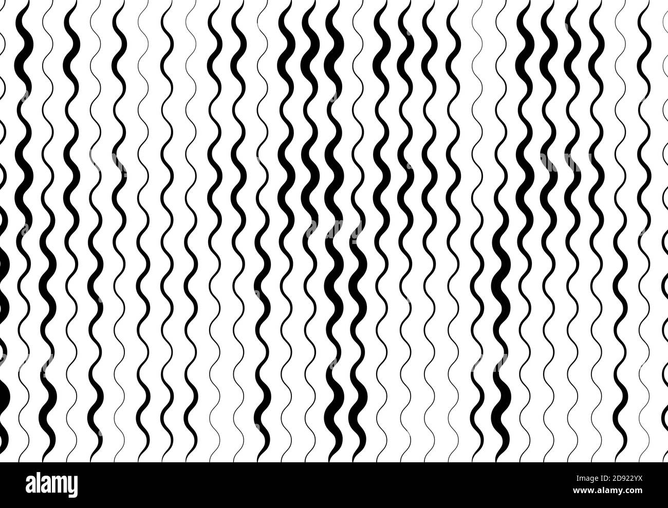Abstract wavy, waving, billowy and undulating lines, stripes. Squiggly ...