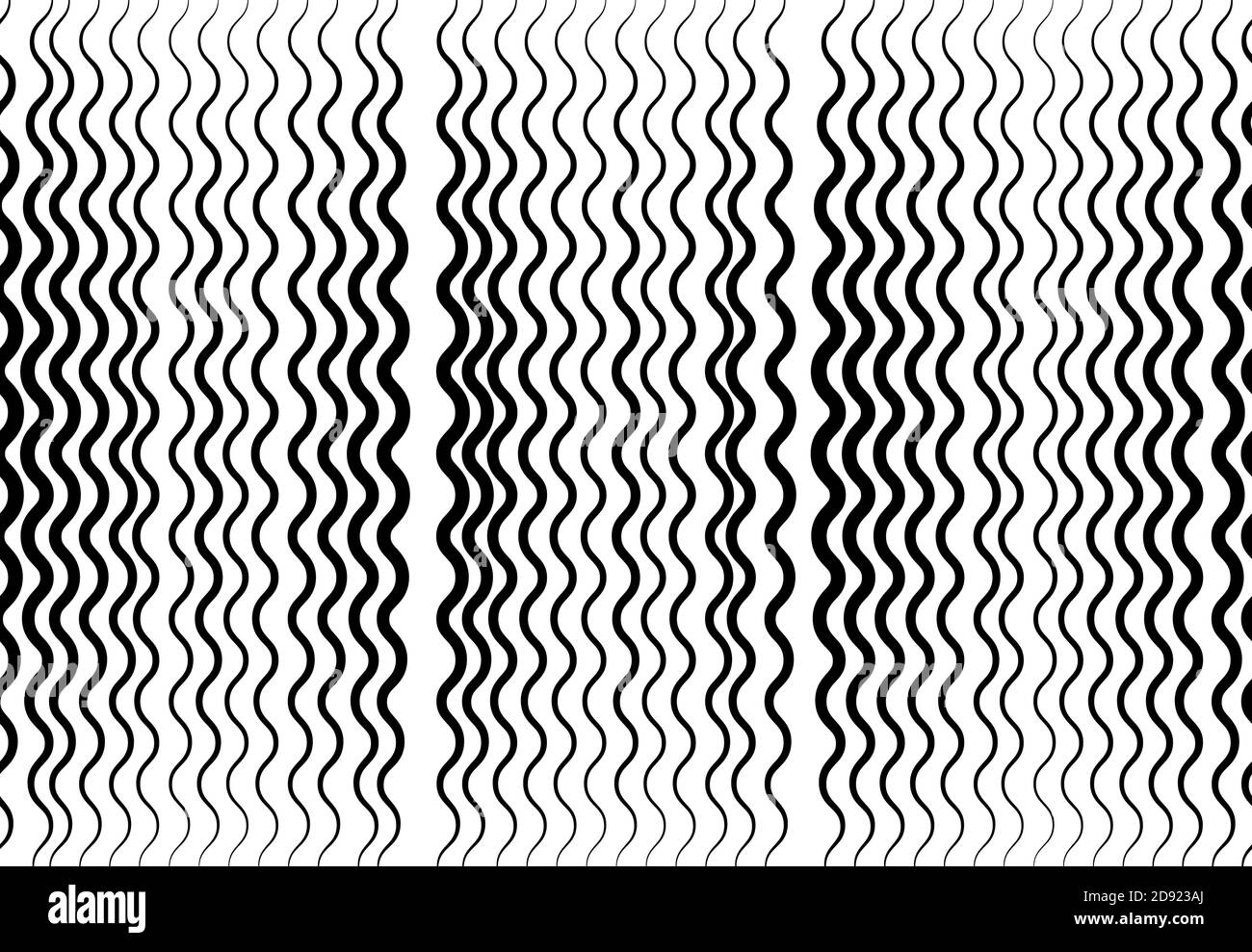Abstract wavy, waving, billowy and undulating lines, stripes. Squiggly ...