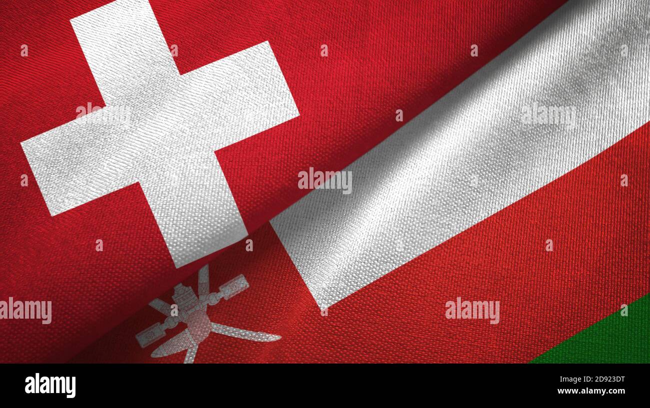 Switzerland oman flag hi-res stock photography and images - Alamy