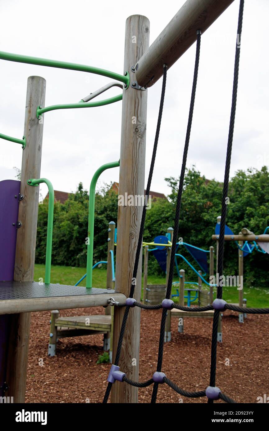 Empty childrens playground hi-res stock photography and images - Alamy