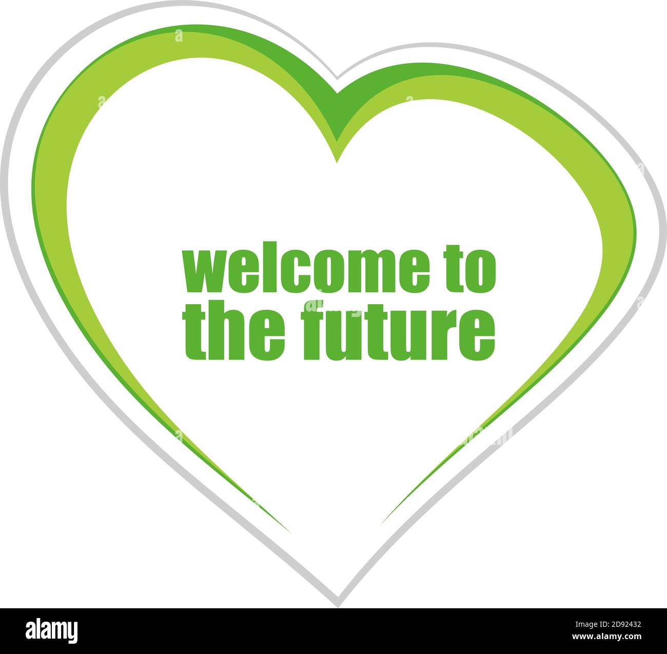 text Welcome to the future. Business concept Stock Photo - Alamy