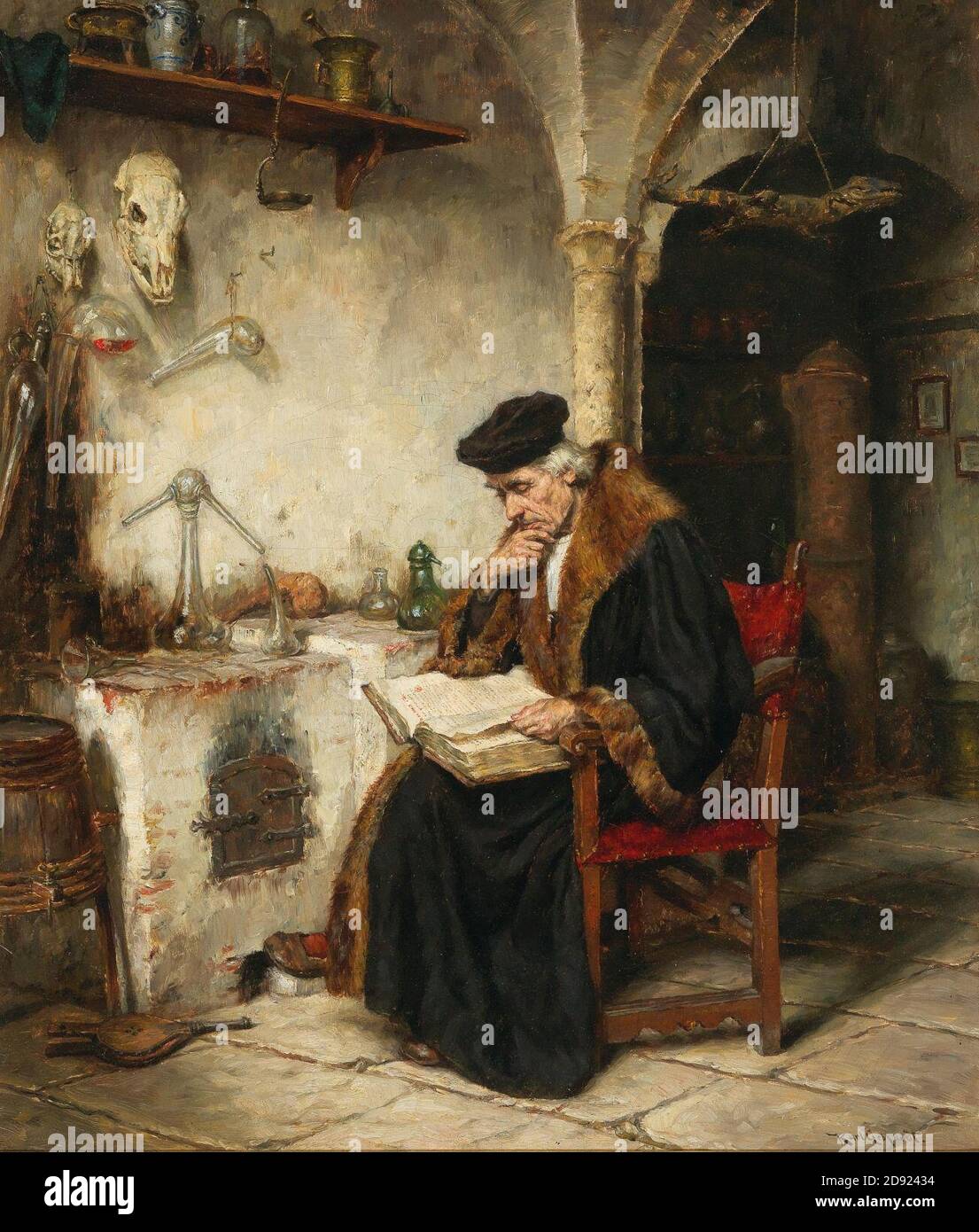 Karl Gebhardt - The alchemist Stock Photo - Alamy