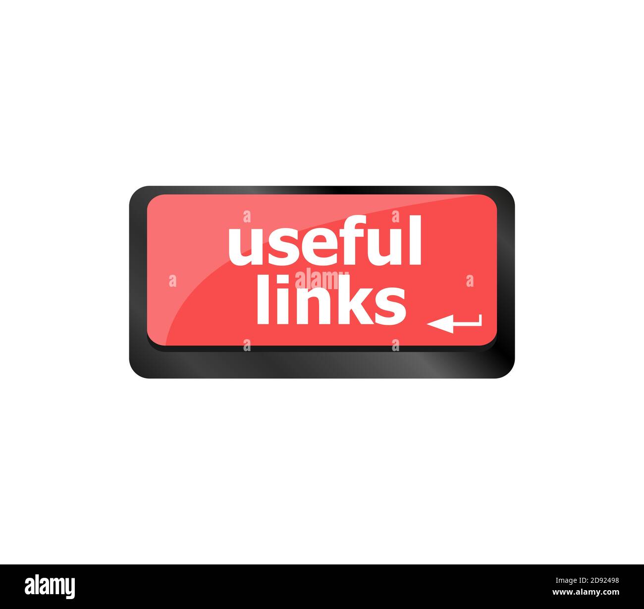 useful links keyboard button - business concept. laptop icon Stock Photo - Alamy