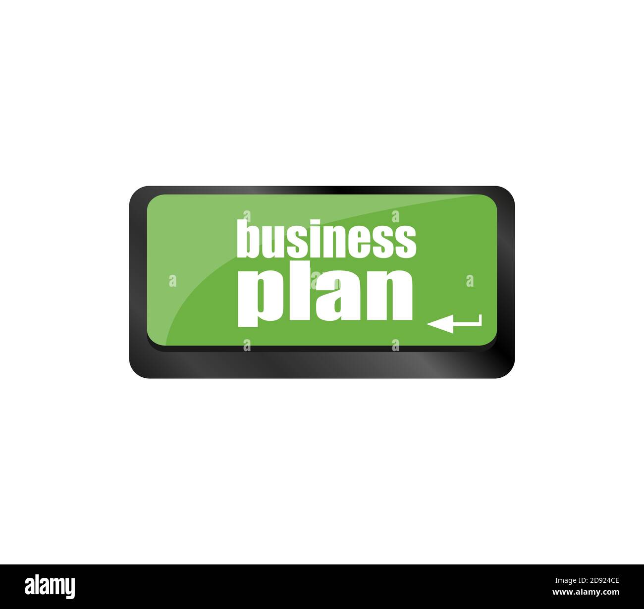 business plan button on computer keyboard key Stock Photo - Alamy