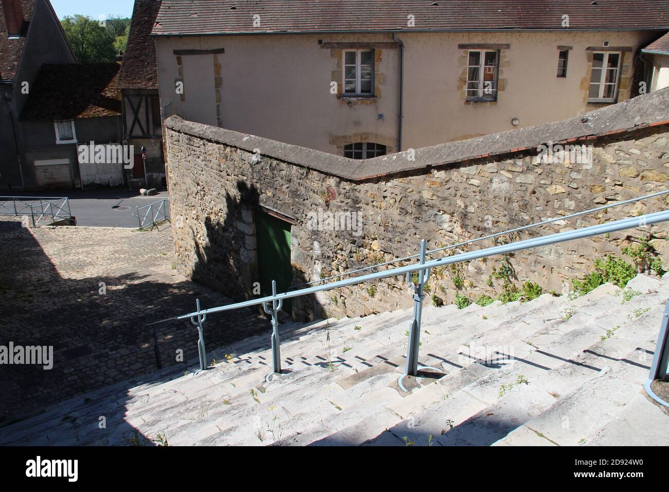street and houses in vierzon (france Stock Photo - Alamy