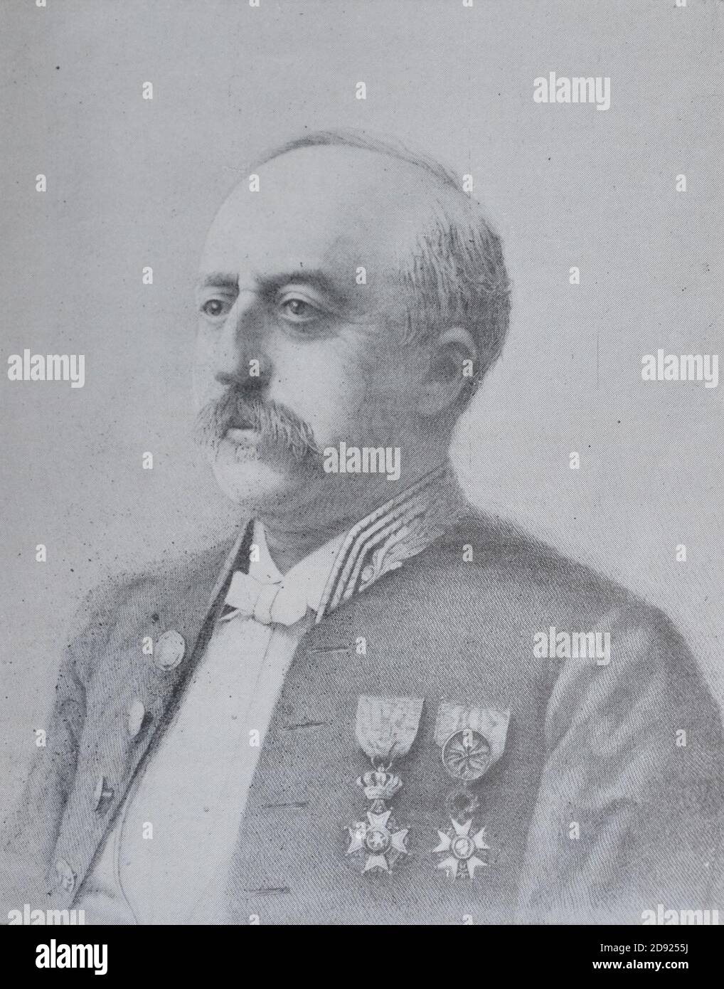 Jules Audent d'après une gravure d'Auguste Danse de 1889 - 01 Stock ...