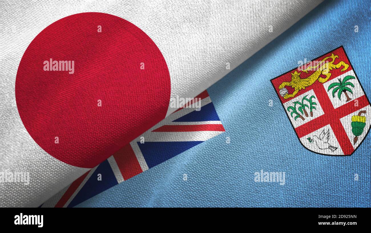 Japan fiji flag hi-res stock photography and images - Alamy