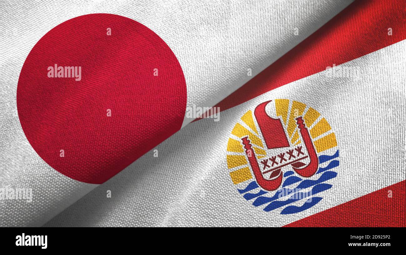 Japan french polynesia flag hi-res stock photography and images - Alamy