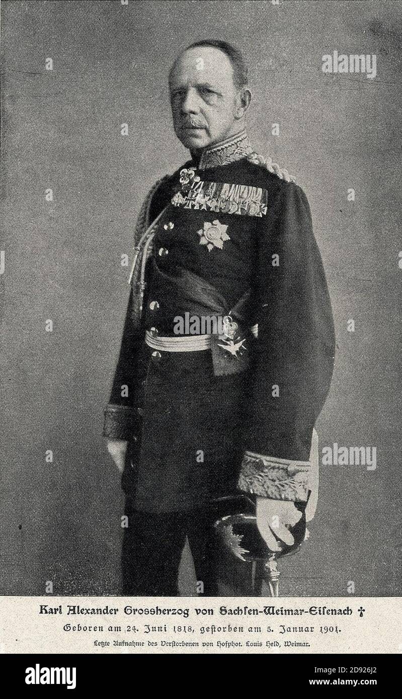 Karl Alexander. Letzte Aufnahme von Louis Held Stock Photo - Alamy