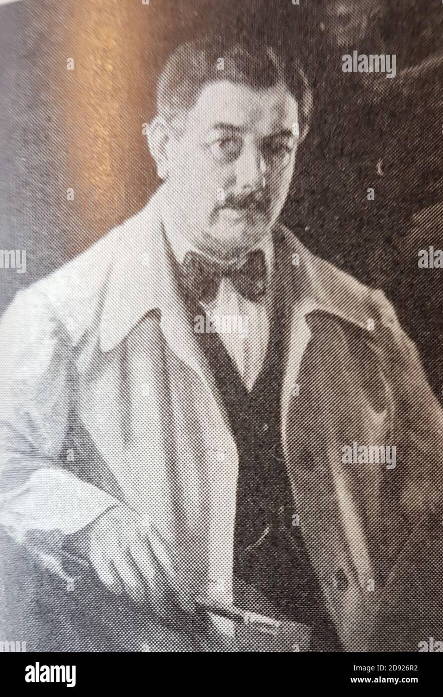 Justus Bergman självporträtt Stock Photo - Alamy