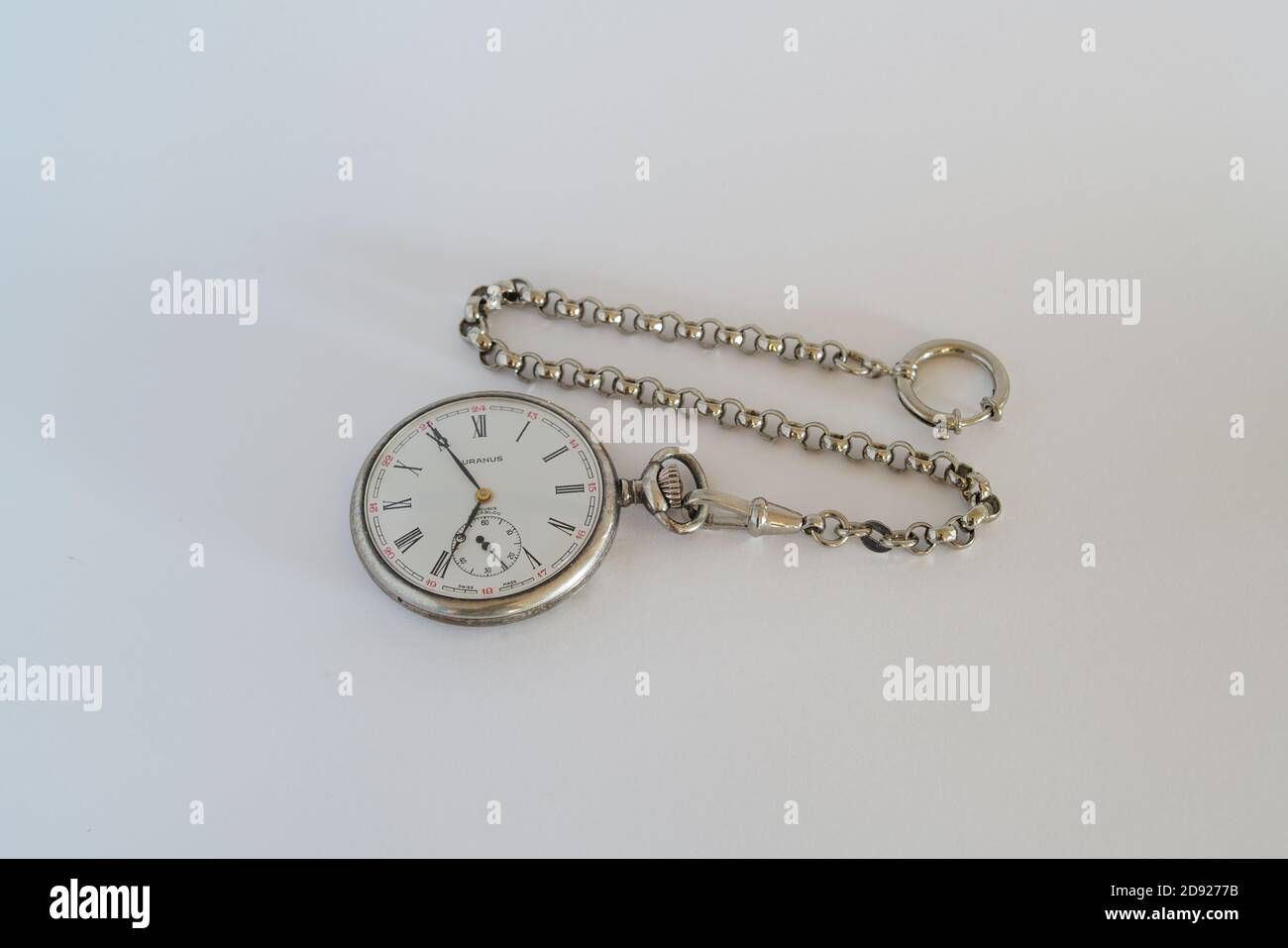 Old pocket watch with chain Stock Photo - Alamy