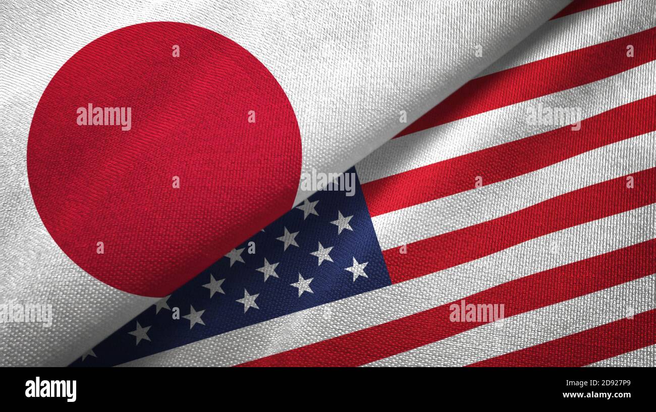 Us and japan flags hi-res stock photography and images - Alamy