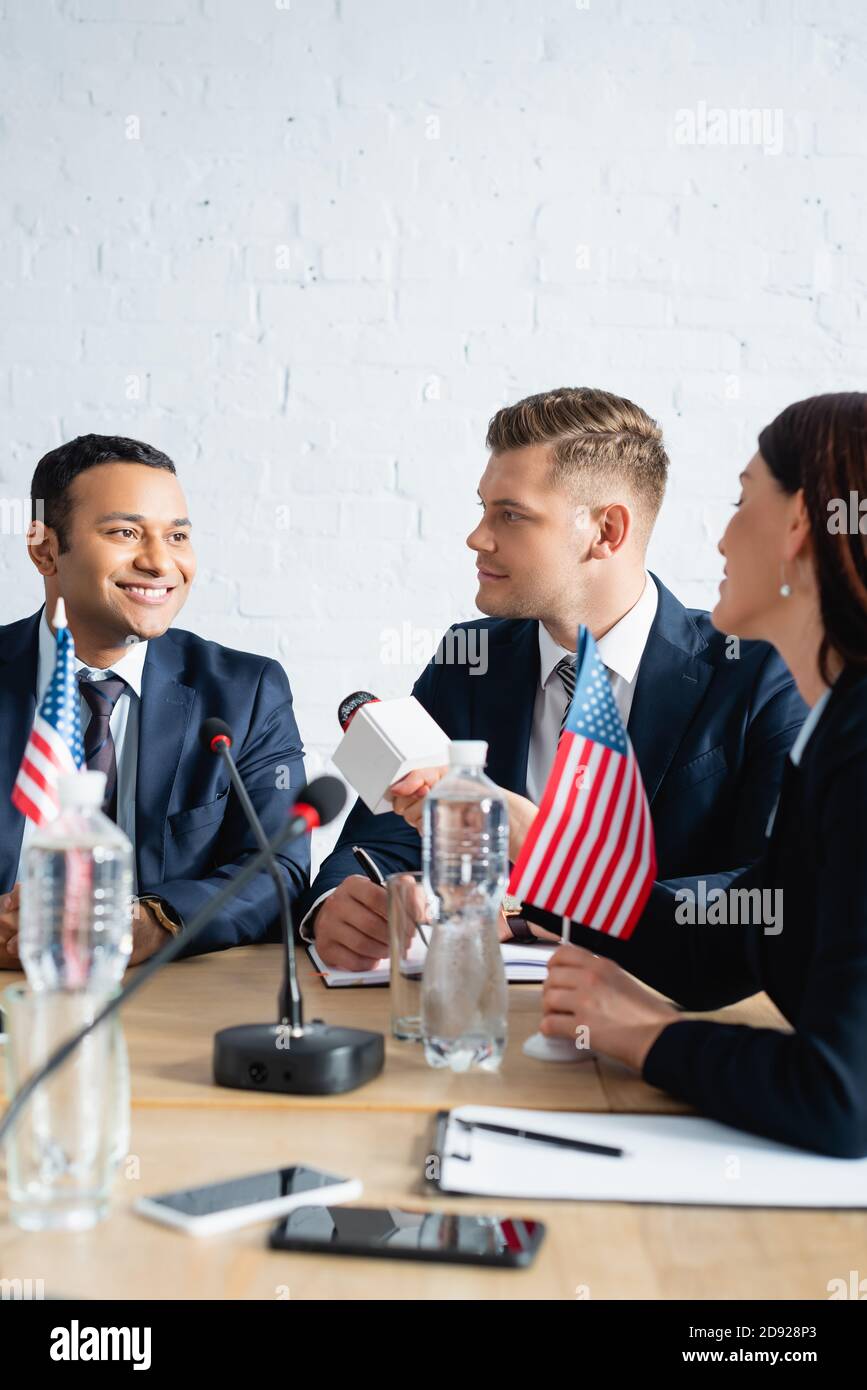 Journalist interviewing candidates hi-res stock photography and images ...