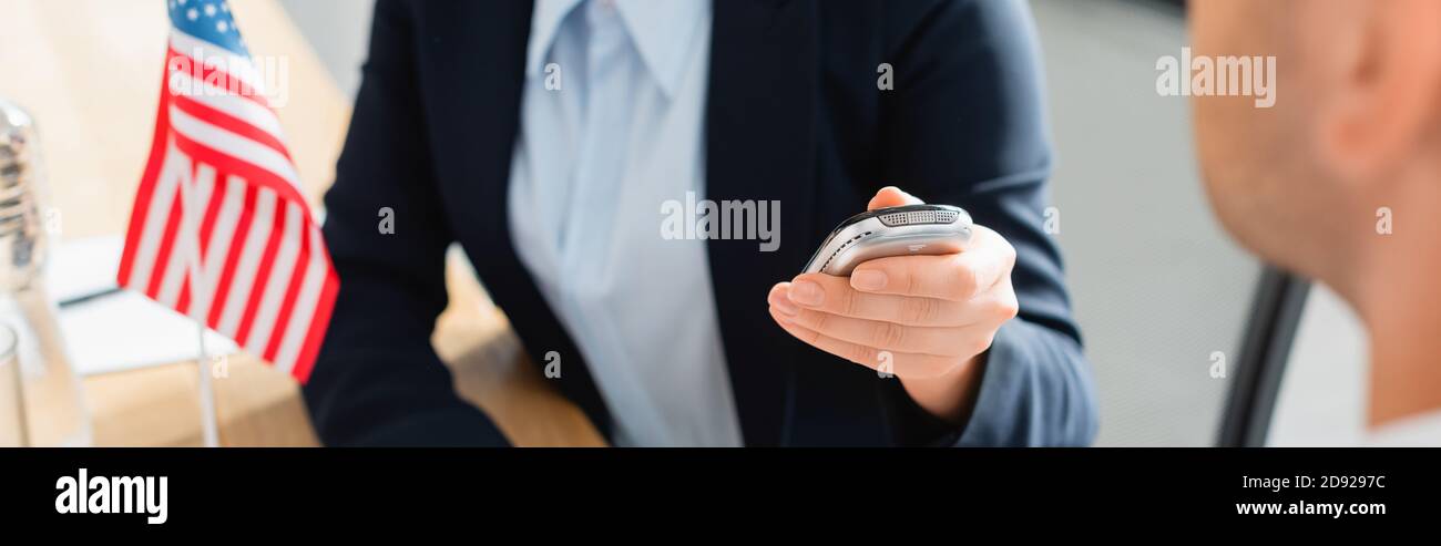Journalist Interviewing Dictaphone High Resolution Stock Photography ...