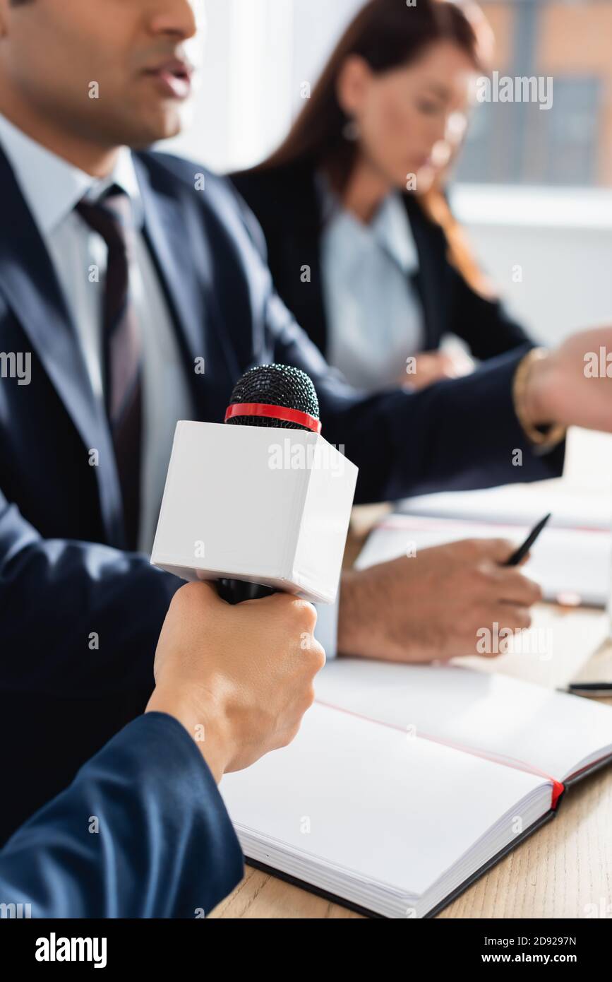 Journalist interviewing candidates hi-res stock photography and images ...