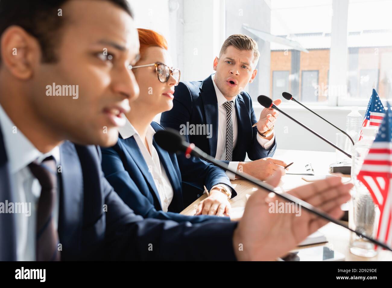 Speaking mouth open hi-res stock photography and images - Alamy